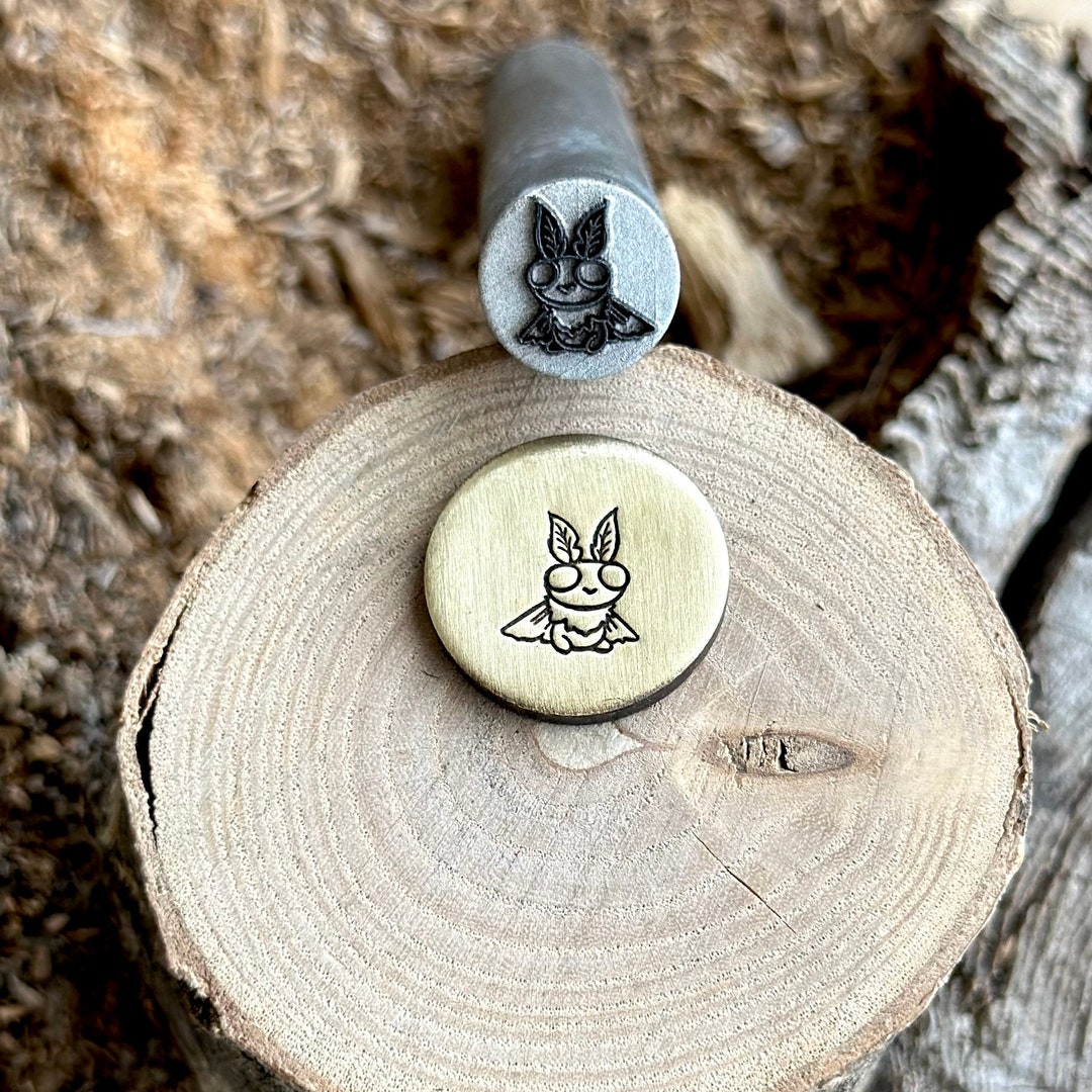 CUTE MOTHMAN Metal Stamp || Mythological Creature Metal Die || Metal ...
