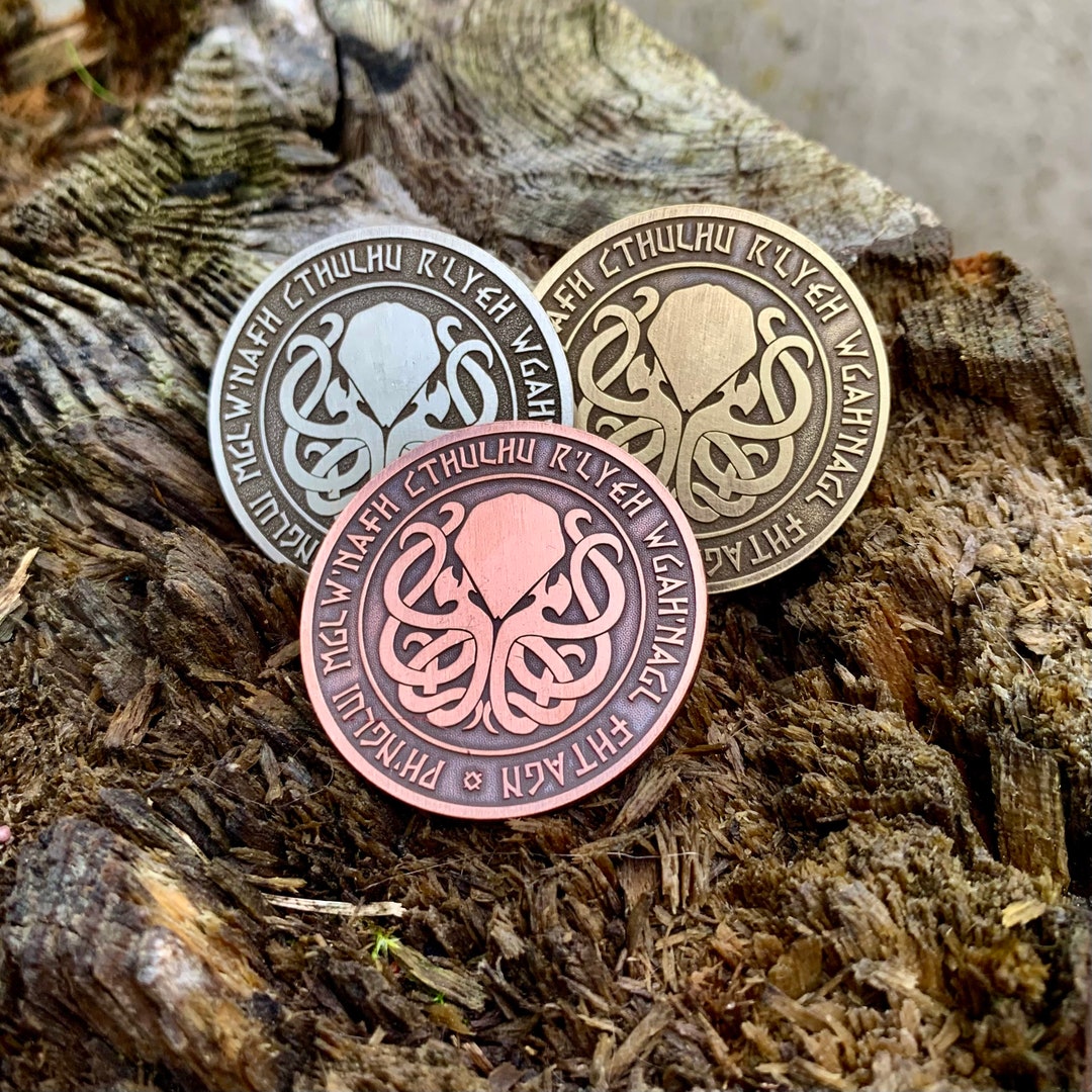 CTHULHU Coin || CTHULHU Token || Souvenir Coin || Pocket Token ...
