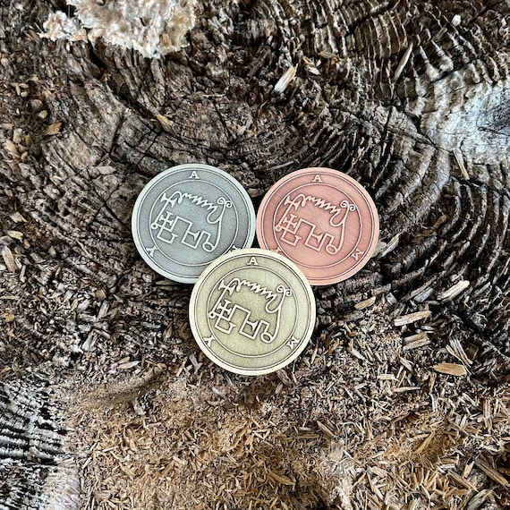 SEAL OF AMY Goetia Coin Avnas Coin Pendant - Etsy