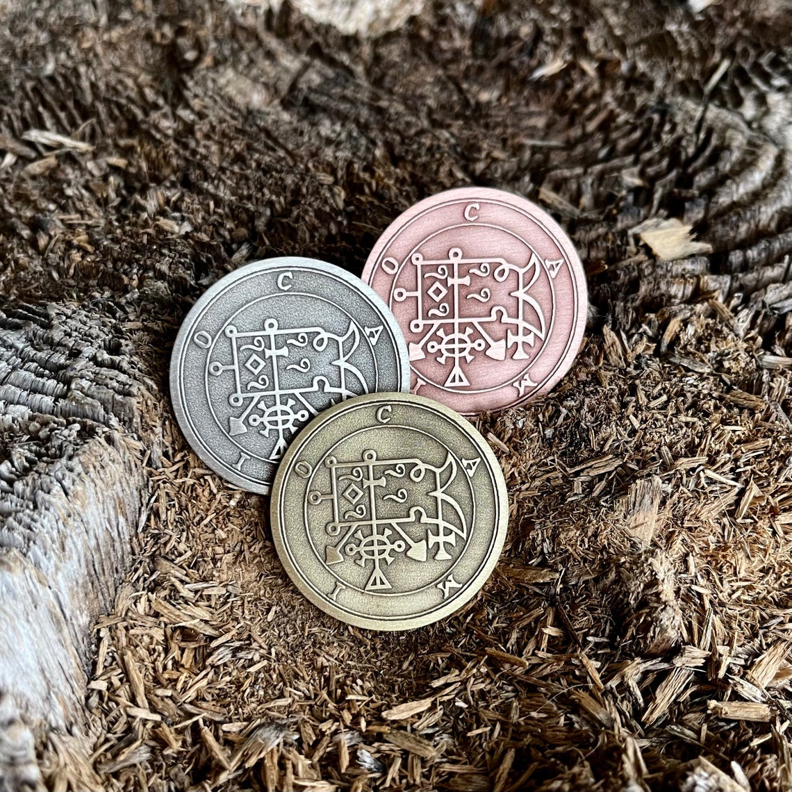 SEAL OF CAMIO Goetia Coin Caim Coin Pendant - Etsy