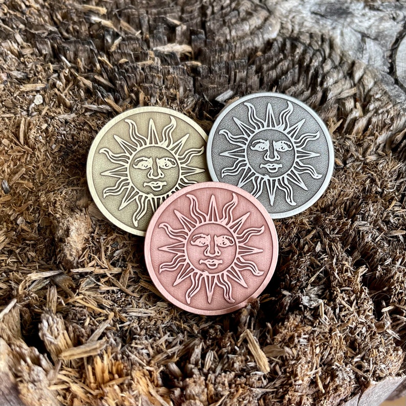 SUN Coin SUN Souvenir Pendant Keychain Pin Badge - Etsy