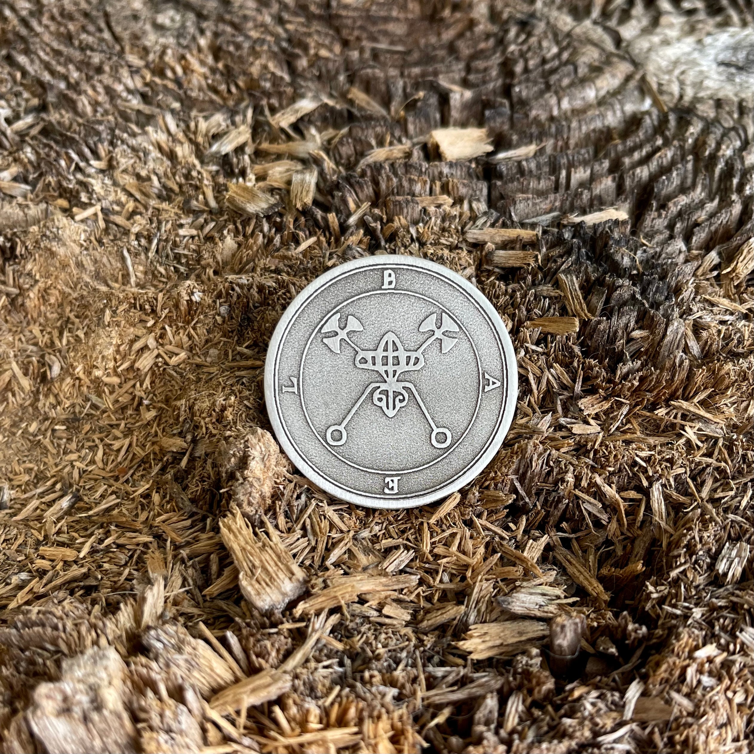 SEAL OF BAEL Goetia Coin Baalzebub Coin Pendant - Etsy