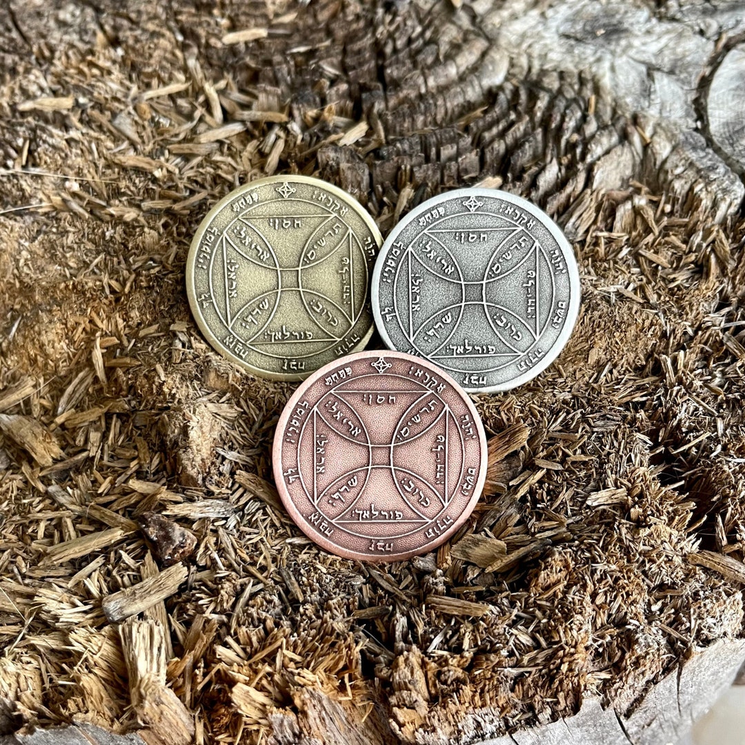 7th SUN SEAL Coin || the Seventh Pentacle of the Sun Coin || Solomon ...