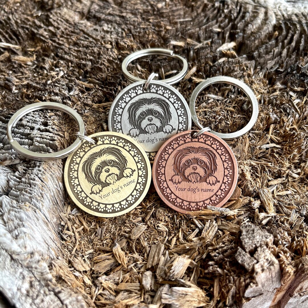 Custom DOG TAG || Shih Tzu Dog Tag || Coin || Keychain || (25mm-1inch ...