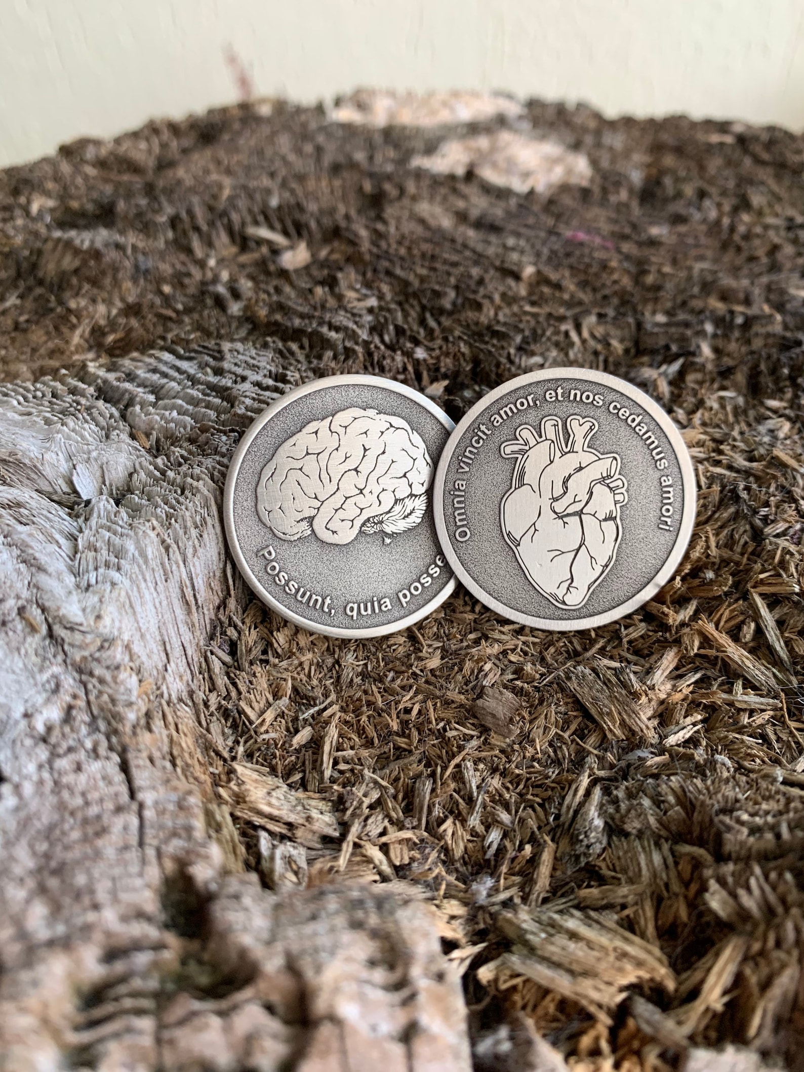 CUSTOM Coin Pendant Keychain or Pin 33 Mm 125 Inch - Etsy