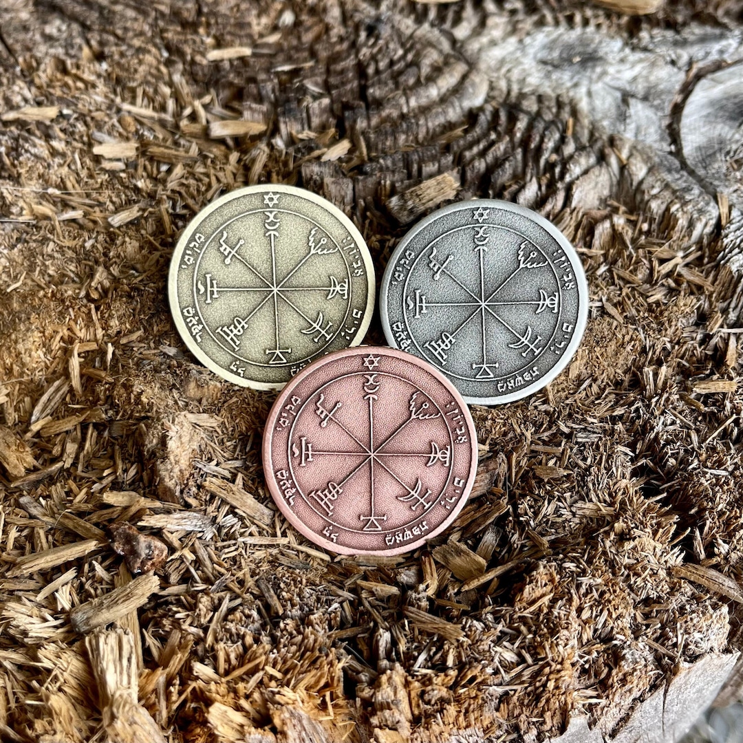 7th JUPITER SEAL Coin || the Seventh Pentacle of Jupiter || Solomon ...