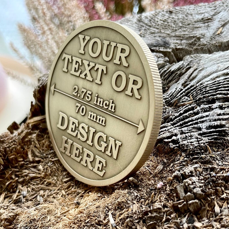 CUSTOM COIN || Souvenir Coin | Pocket Token 70 Mm (2.75 Inch) - Etsy