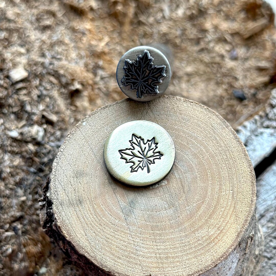 MAPLE Leaf Metal Punch Stamp || Maple Leaf Metal Die || Metal Stamps ...