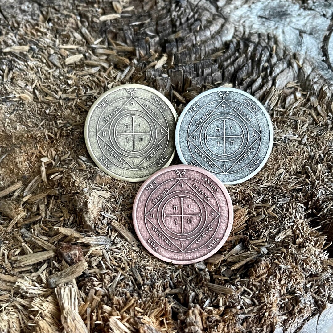 5th SATURN SEAL Coin || the Fifth Pentacle of the Saturn Coin ...