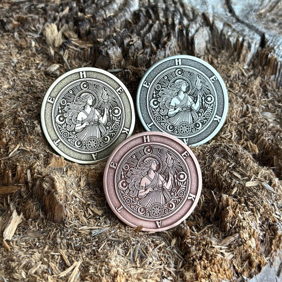 HEKATE MAIDEN Coin || Hekate Coin || Hecate Amulet Charm | Hekate ...
