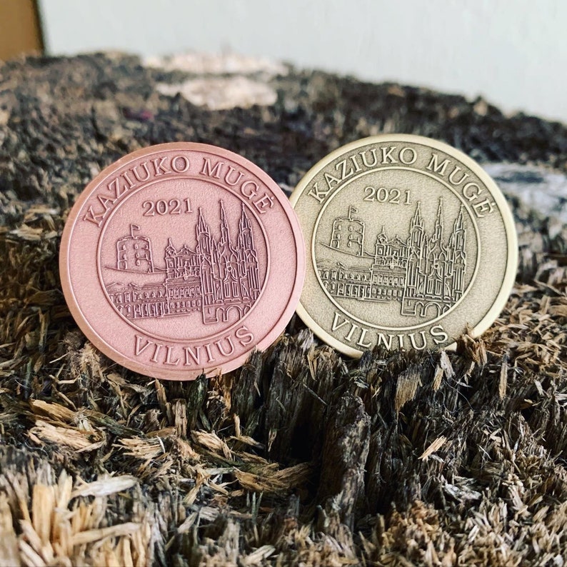 CUSTOM Coin Pendant Keychain or Pin 33 Mm 125 Inch - Etsy