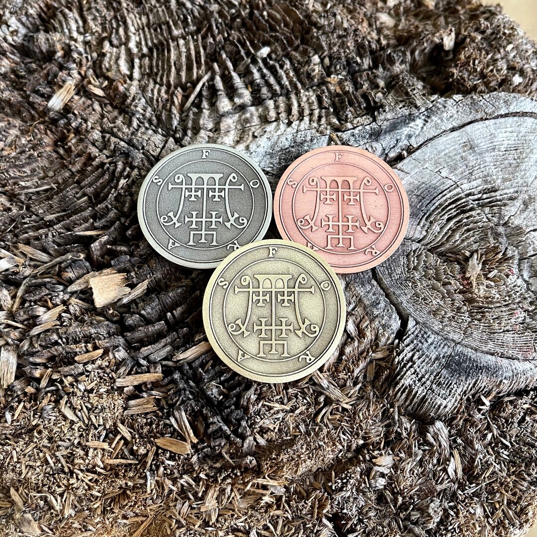 SEAL OF FORAS || Goetia Coin || Forras || Coin, Pendant, Keychain, Pin ...