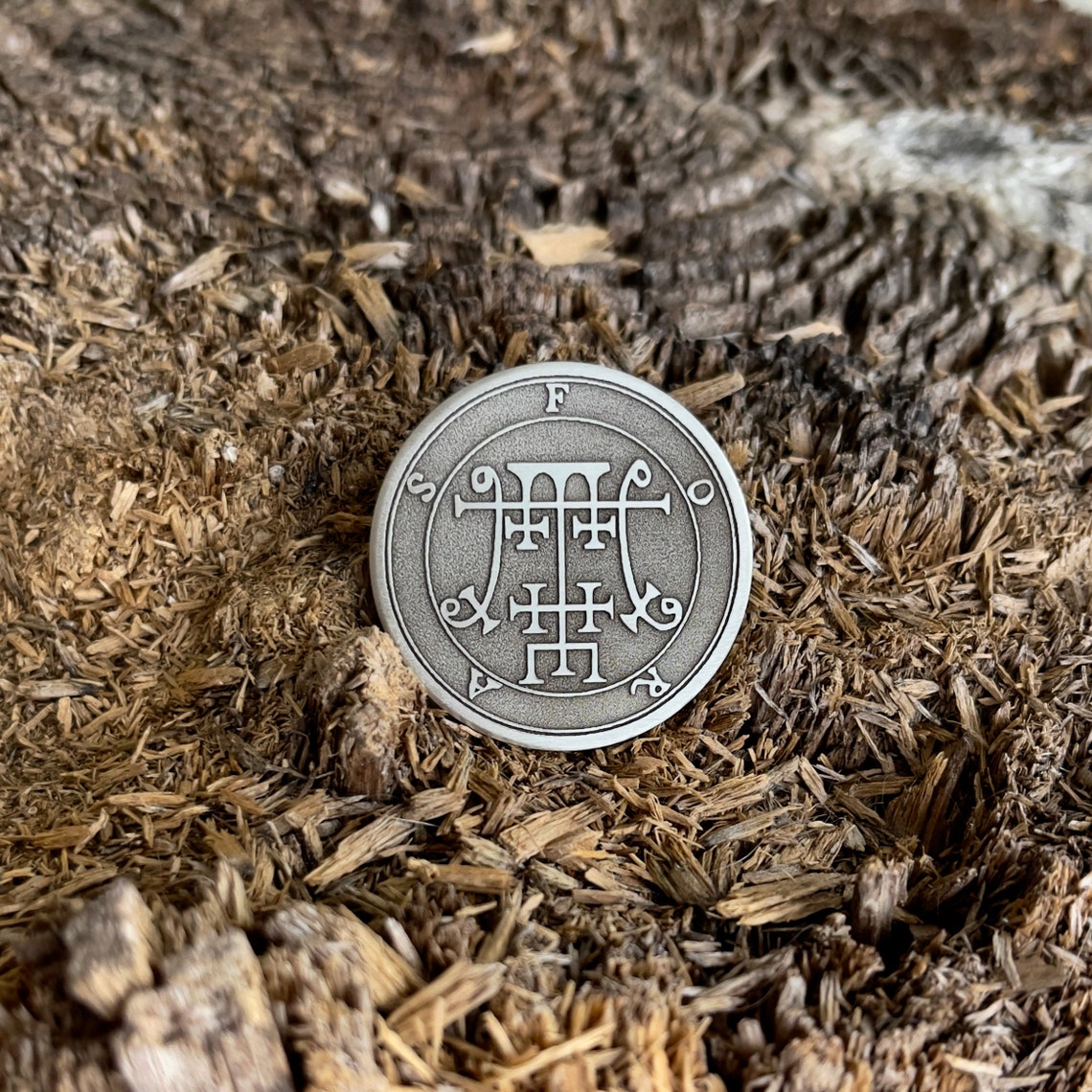 SEAL OF FORAS Goetia Coin Forras Coin Pendant - Etsy