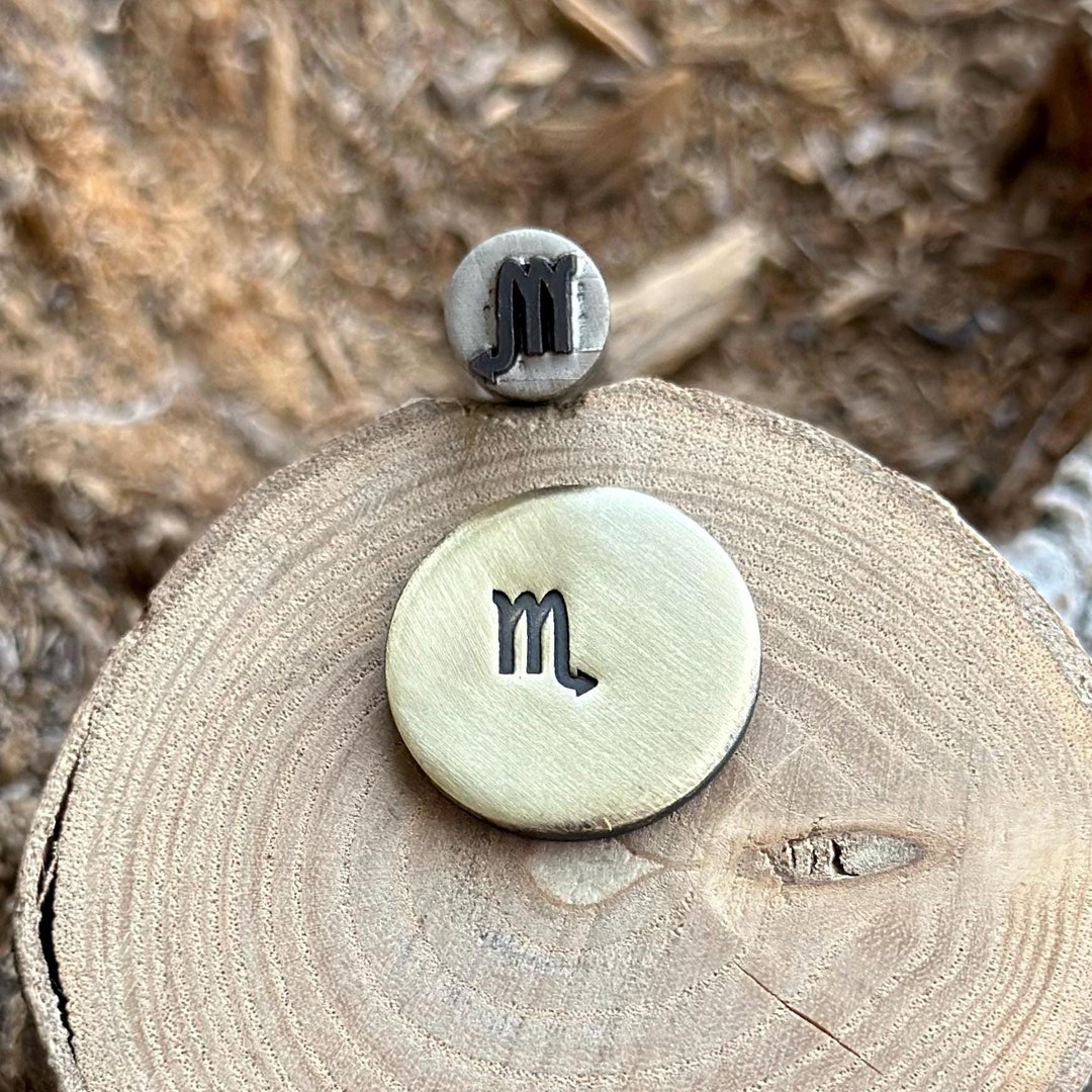 Scorpio Zodiac Metal Stamp | Jewelry Steel Punch - Etsy
