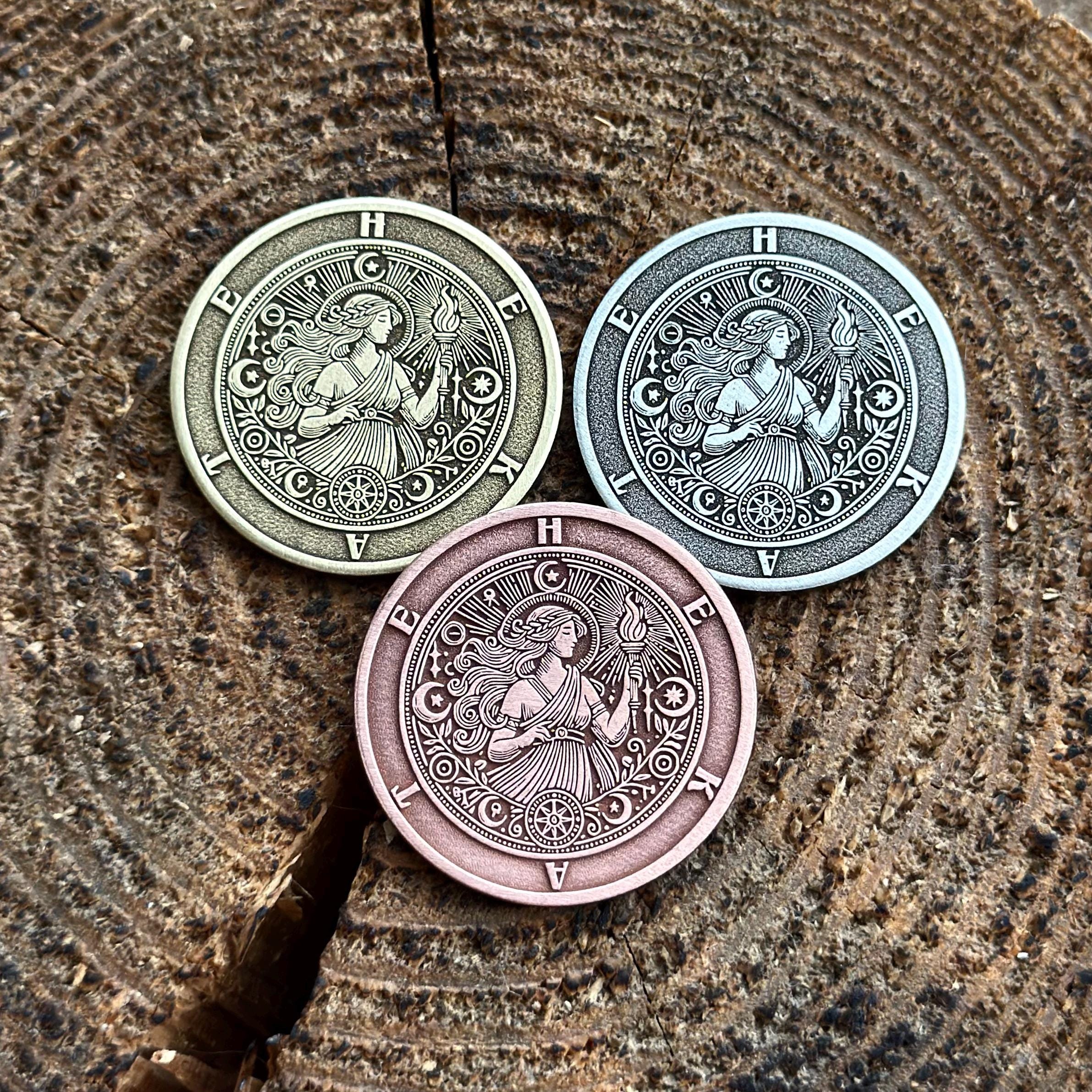 HEKATE MAIDEN Coin || Hekate Coin || Hecate Amulet Charm | Hekate ...