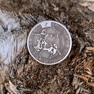 SAGITTARIUS || Zodiac Sign || Astrological Sign || Coin, Pendant ...