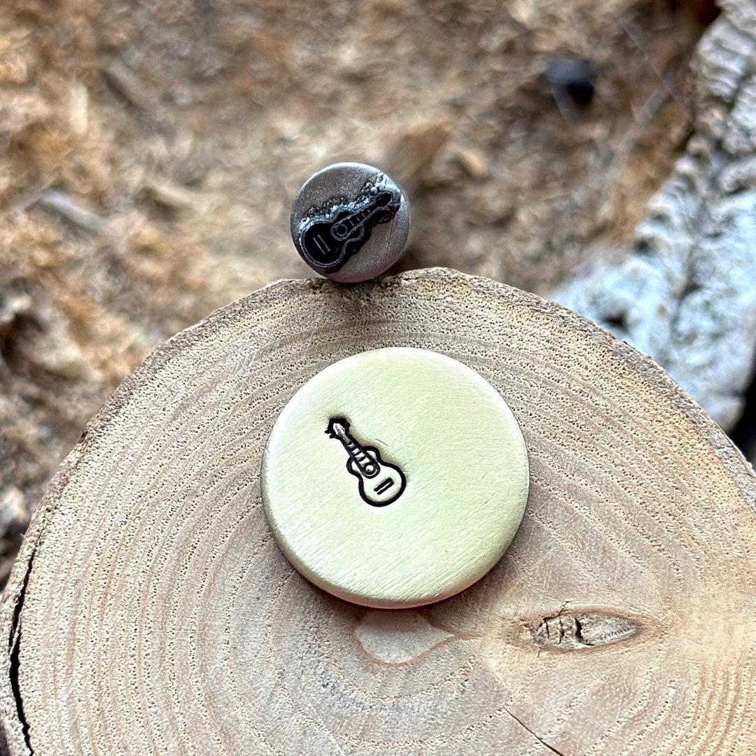 GUITAR SILHOUETTE Metal Stamp || Guitar Metal Die || Music Metal Stamps ...