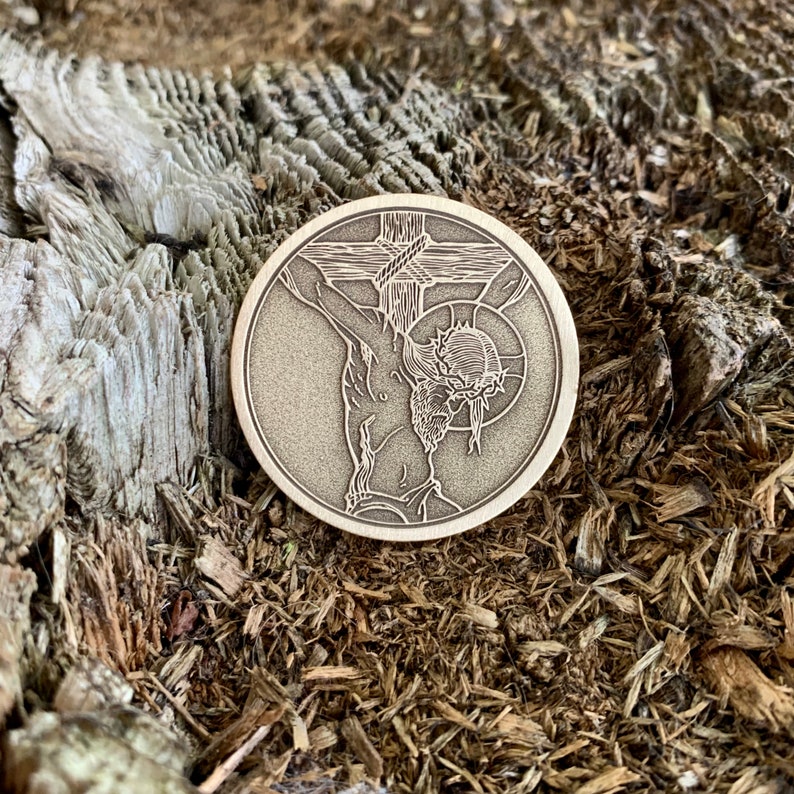 Christ Crucified Coin Jesus Coin Catholic Faith Pocket - Etsy