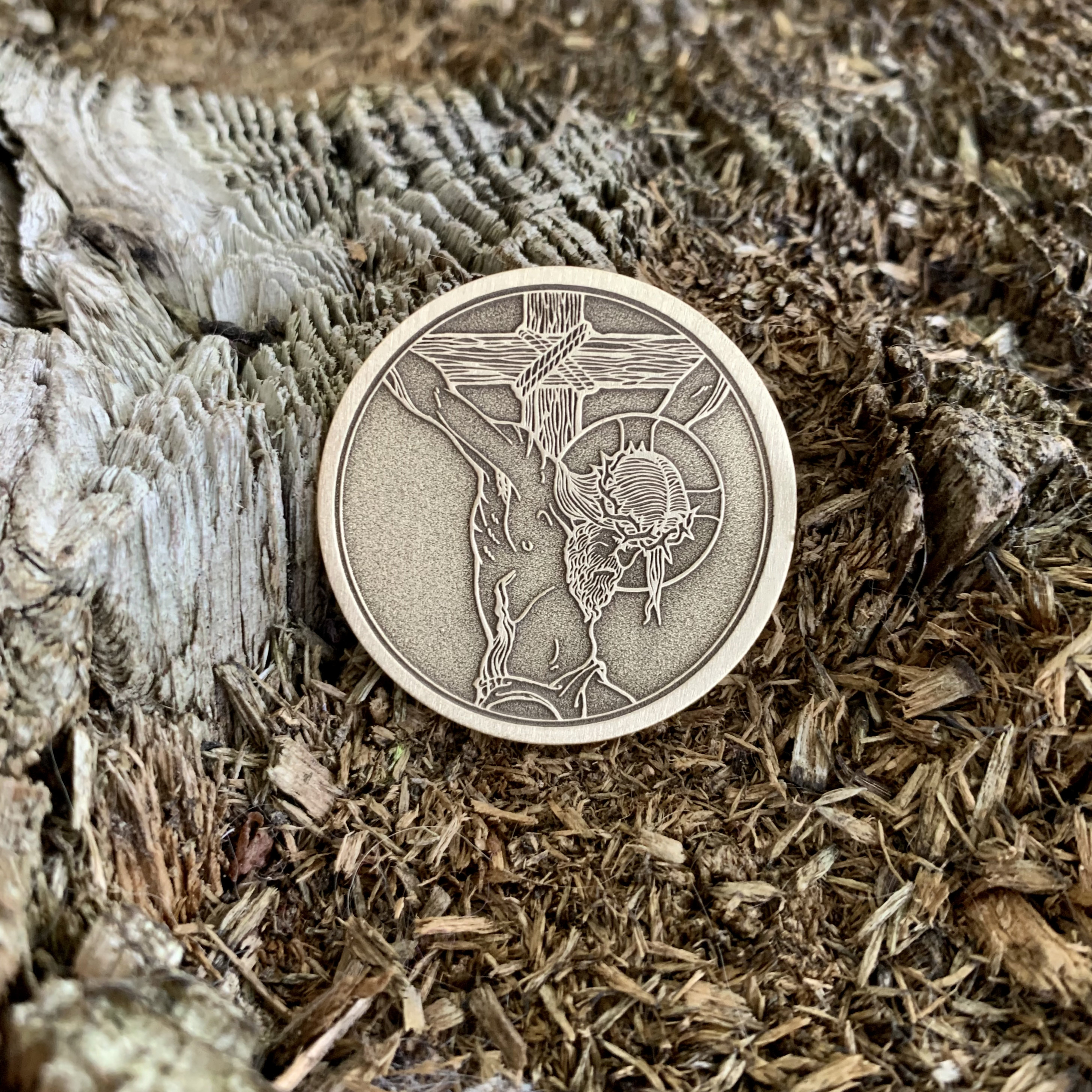 Christ Crucified Coin Jesus Coin Catholic Faith Pocket - Etsy Ireland