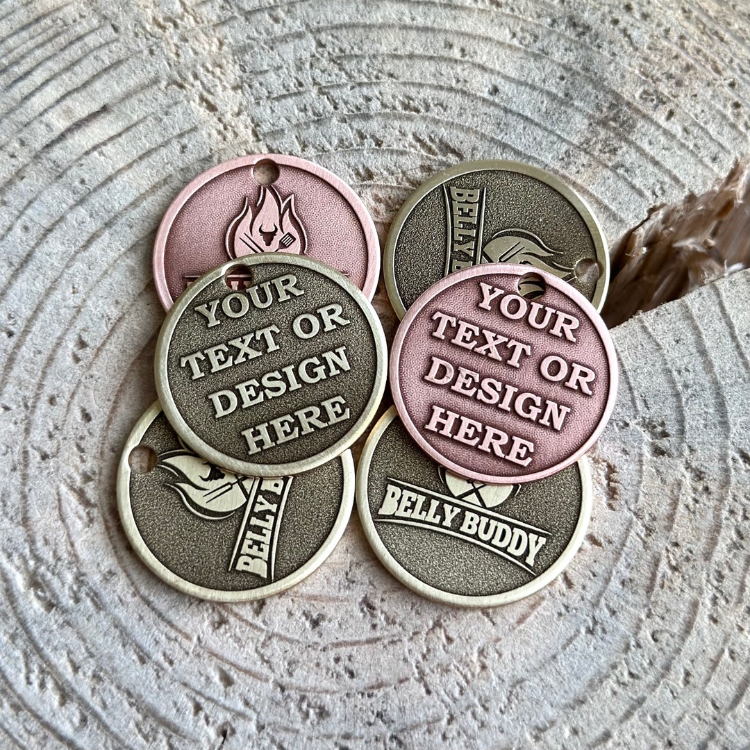 Custom Labels With Hole || Custom Engraved Round Tag || Laser Engraved ...