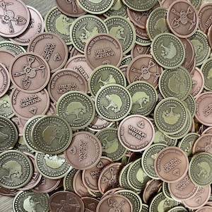 Custom Coin Set | Custom Coins | 100 Pcs Custom Laser Engraved Wedding ...