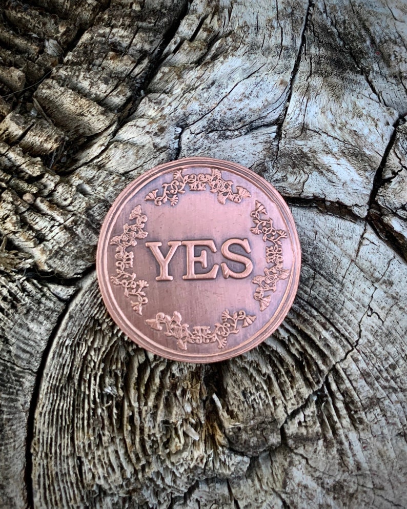 Yes No Coin Oracle Coin Decision Coin - Etsy