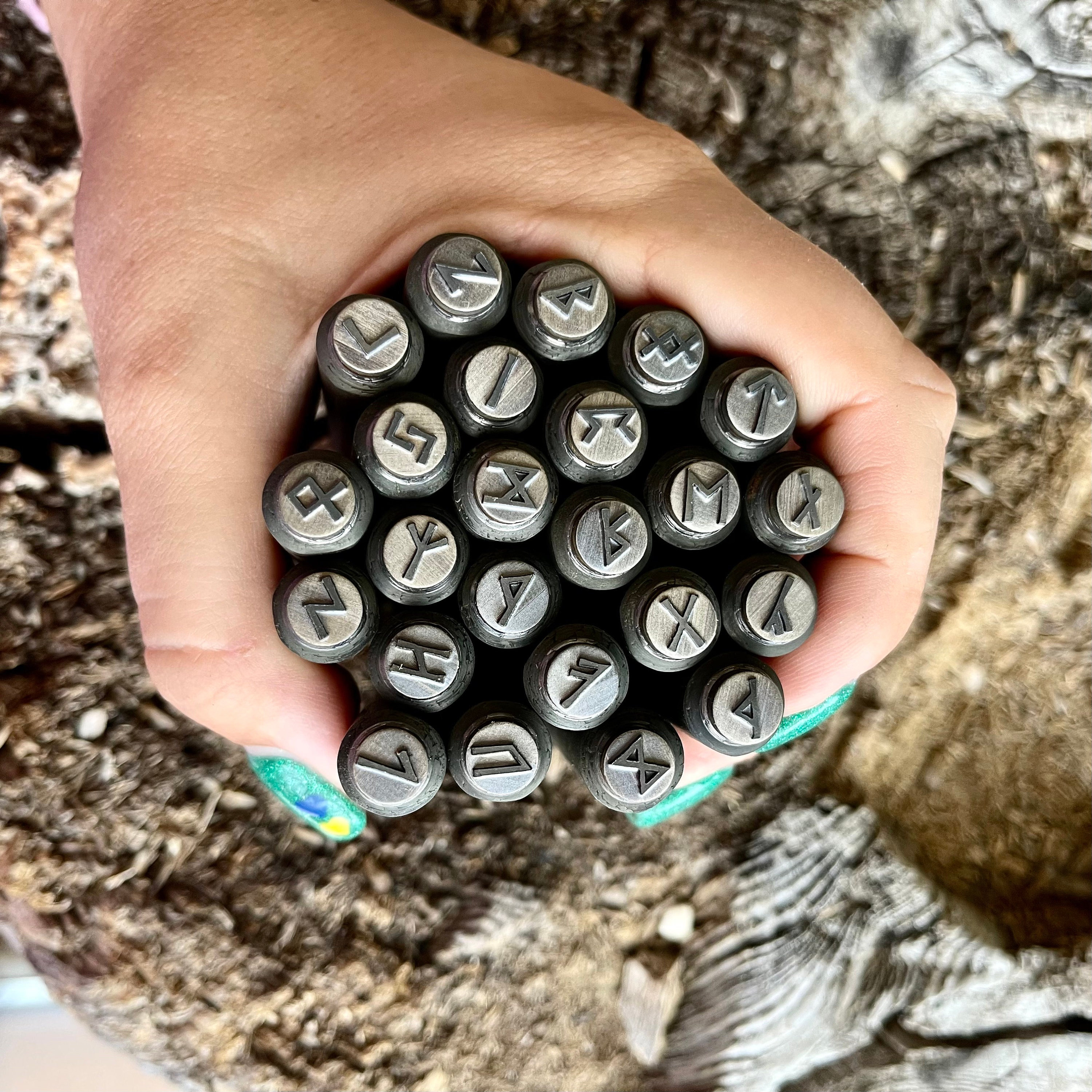 RUNE ALPHABET J Futhark Rune Alphabet Metal Stamp Metal - Etsy