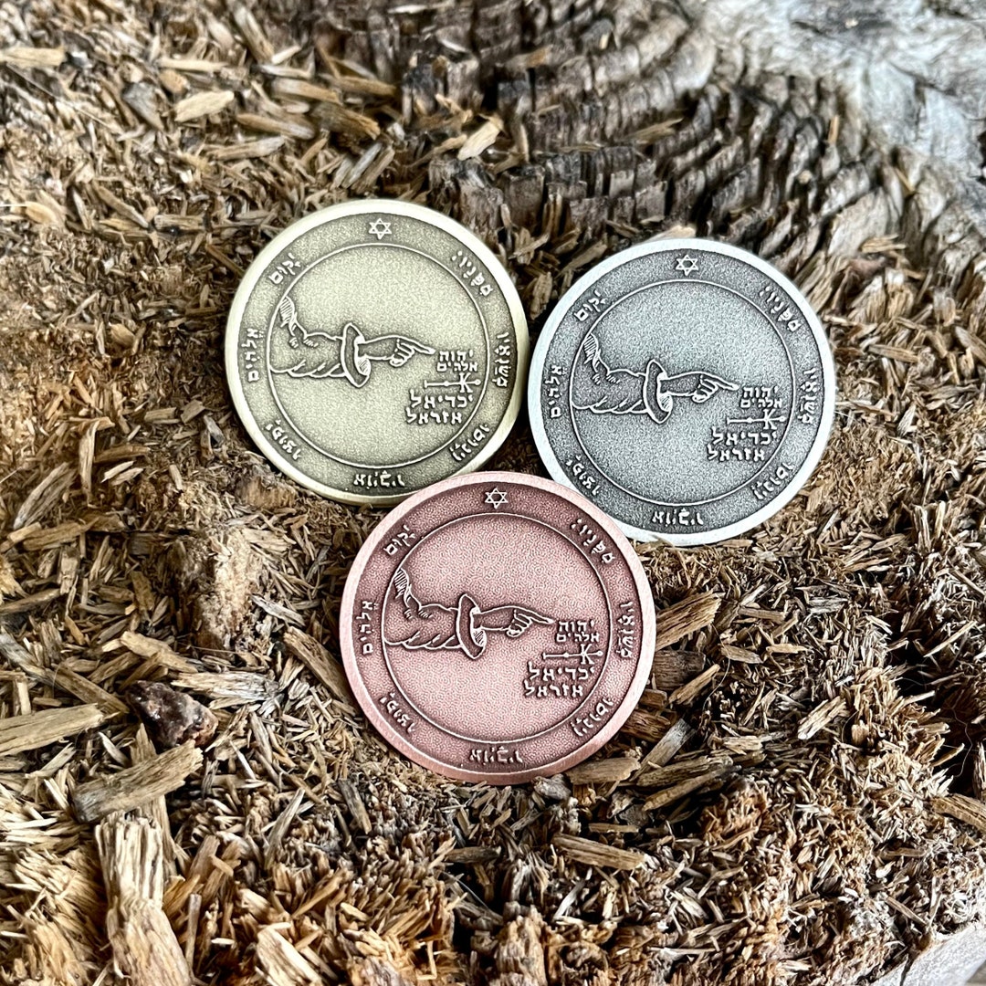 5th MOON SEAL Coin || the Fifth Pentacle of the Moon Coin || Solomon ...