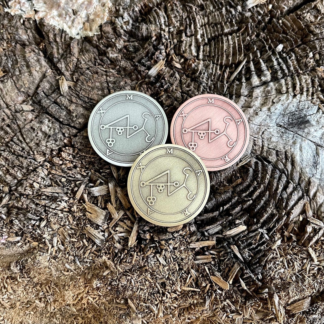 SEAL OF MARAX || Goetia Coin || Morax || Coin, Pendant, Keychain, Pin ...