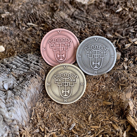 SEAL OF VINE Goetia Coin Vine Coin Pendant | Etsy