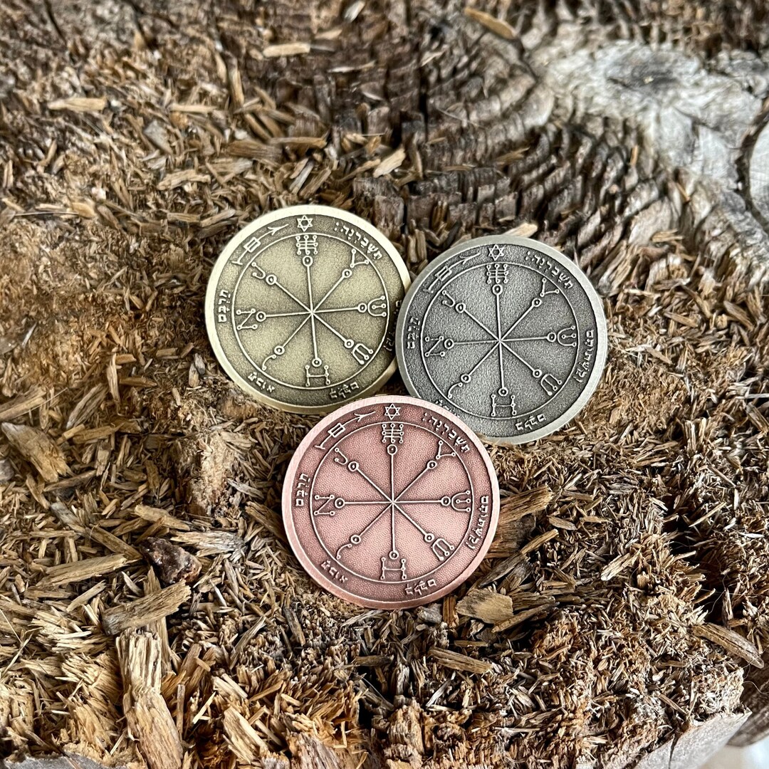 6th MARS SEAL Coin the Sixth Pentacle of the Mars Coin Solomon Seals ...