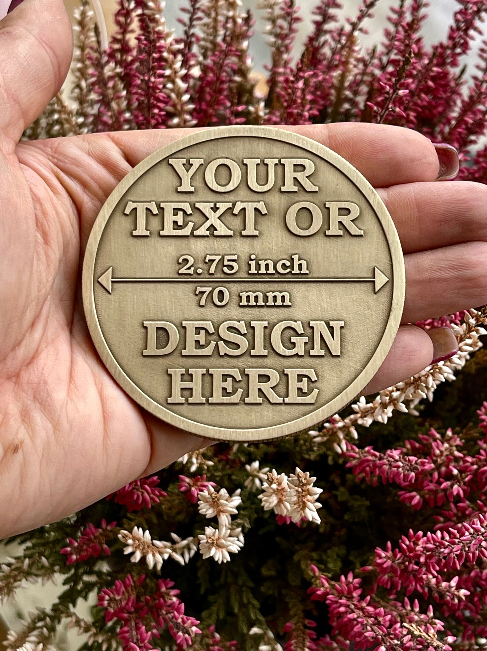 CUSTOM COIN Souvenir Coin Pocket Token 70 Mm 2.75 Inch | Etsy