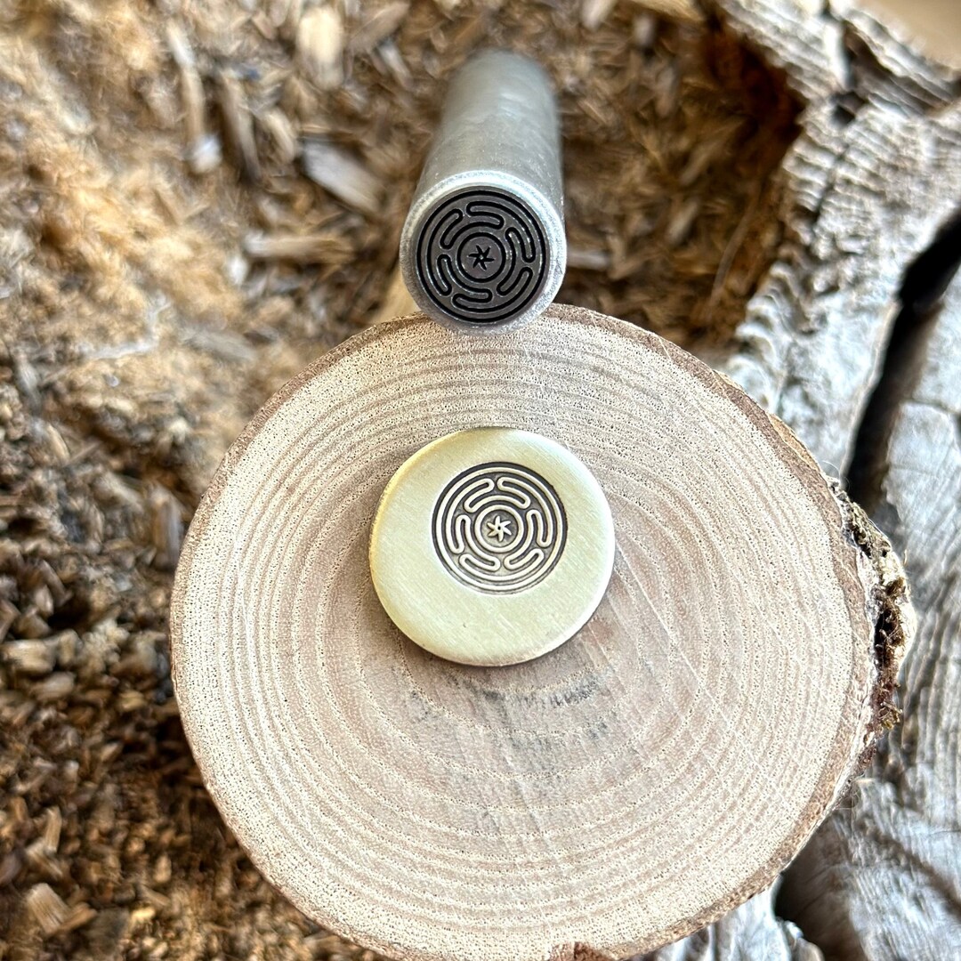 HECATE'S WHEEL Metal Stamp || Hecate's Wheel Symbol Metal Die || Metal ...