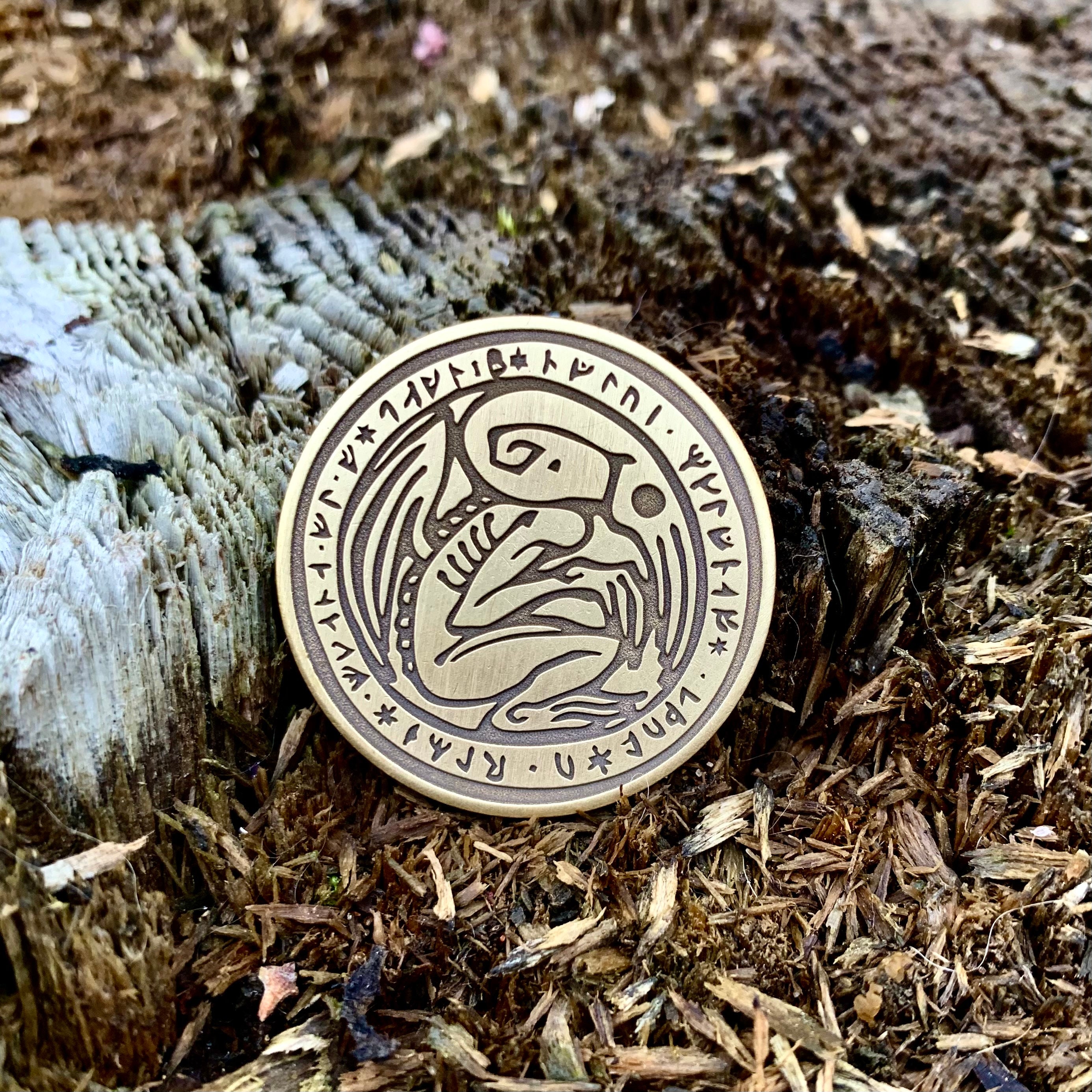 CTHULHU Coin CTHULHU Pendant CTHULHU Keychain Cthulhu Pin | Etsy