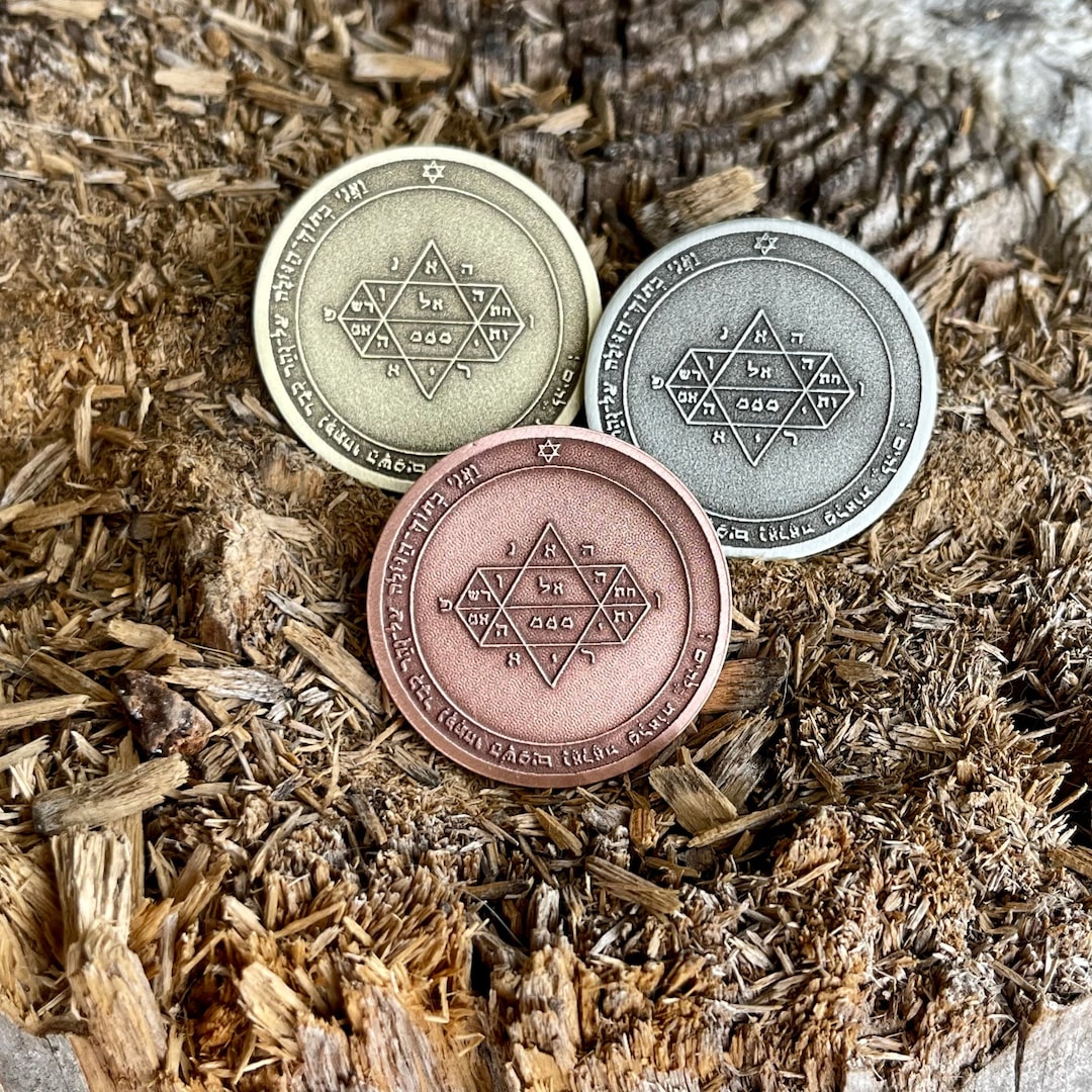 5th JUPITER SEAL Coin || the Fifth Pentacle of Jupiter || Solomon Seals ...