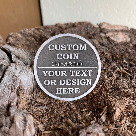 CUSTOM COIN Souvenir Coin Pocket Token 60 Mm 2.375 Inch - Etsy