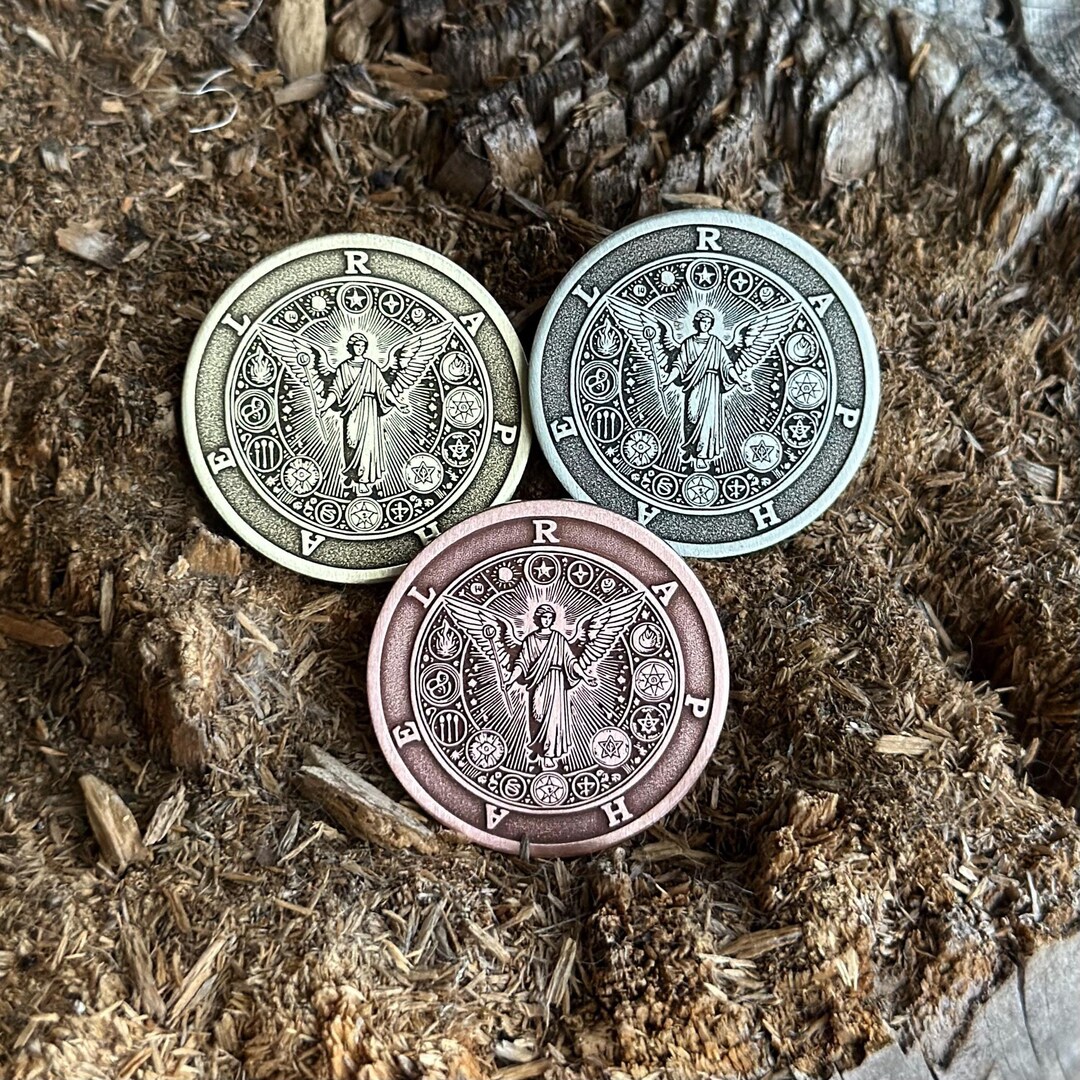 ARCHANGEL RAPHAEL Coin || Coin of Archangel Raphael || Magical Amulet ...