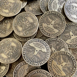 Custom Coin Set | Custom Coins | 100 Pcs Custom Laser Engraved Wedding ...