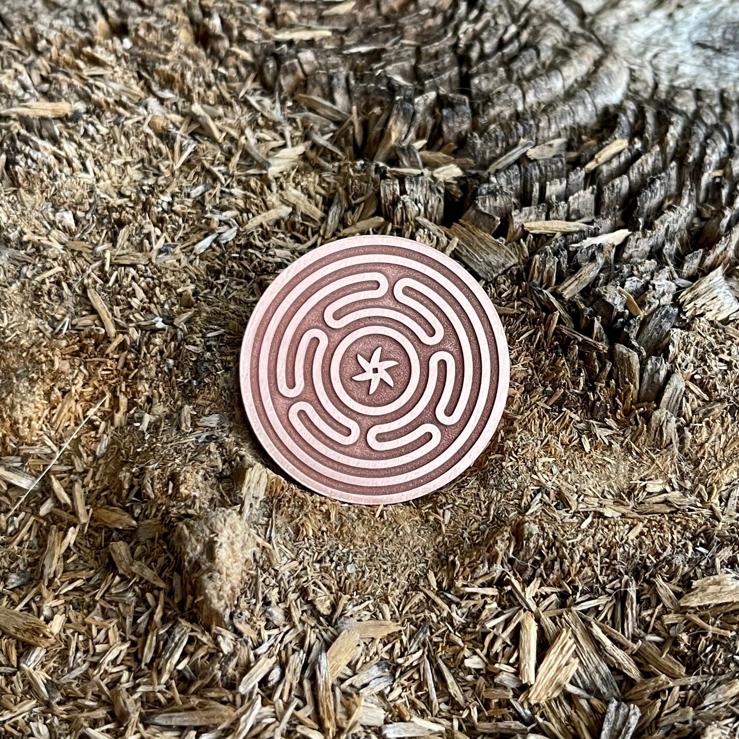 HECATE'S WHEEL COIN || Hecate's Wheel Coin || Pendant, Keychain, Pin ...