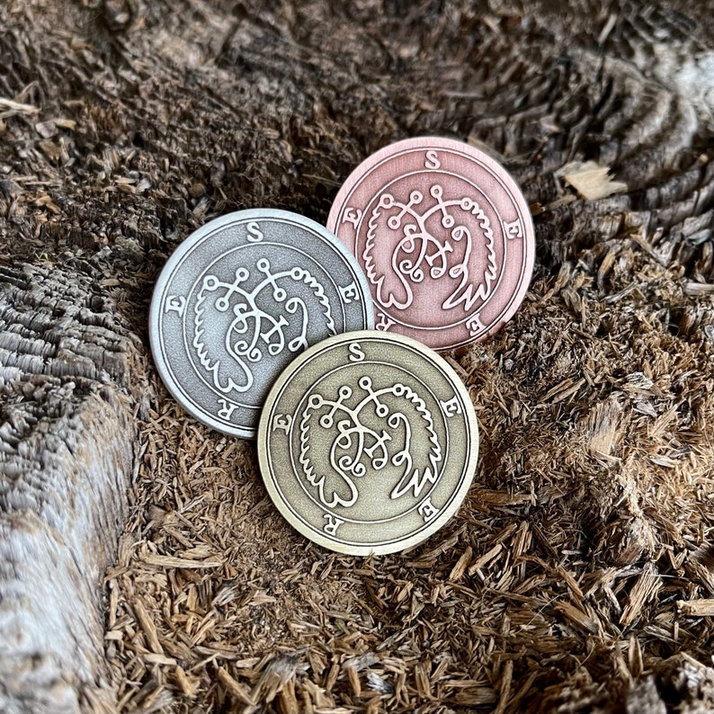 SEAL OF SEERE Goetia Coin Sear Coin Goetia Seals - Etsy