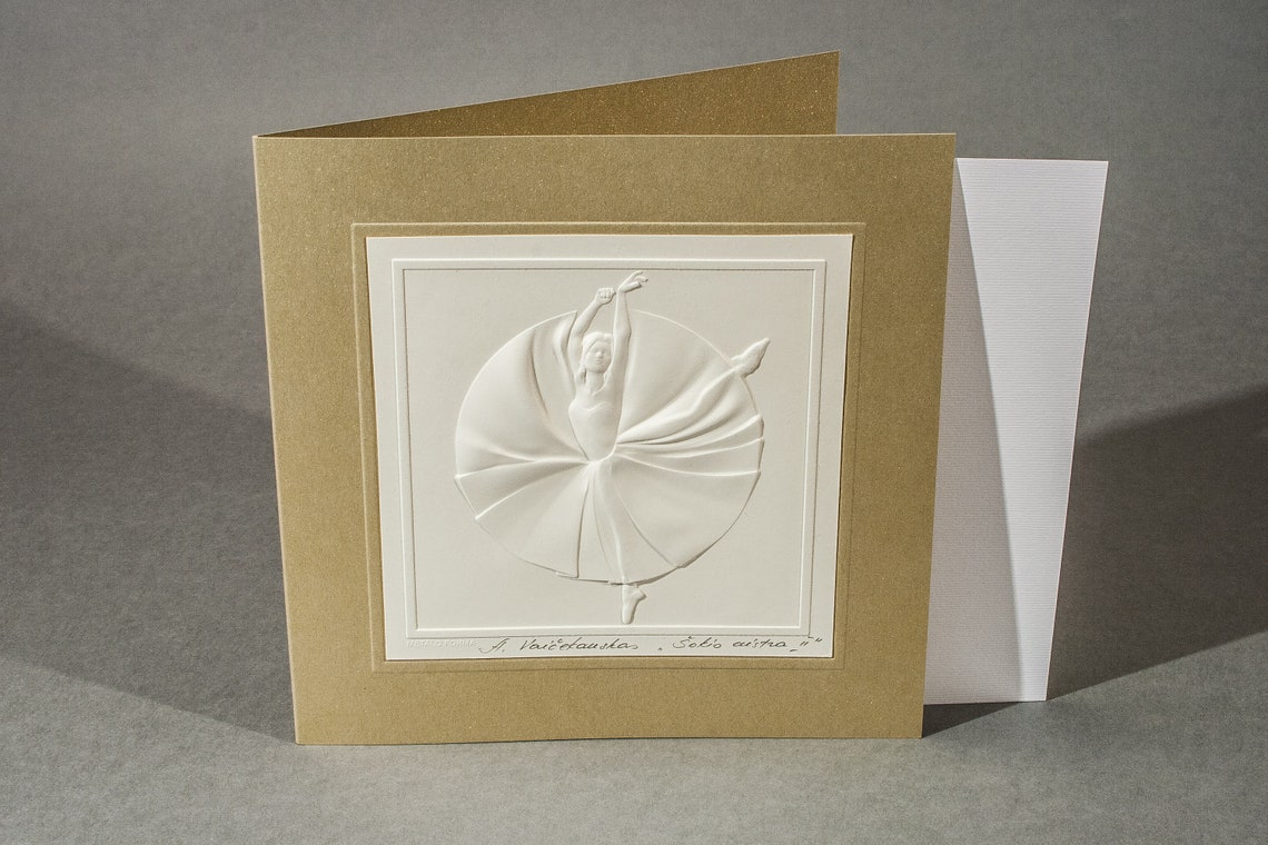 Ballerina Dance, Ballet, Graduation Card, School Cards, Embossed ...