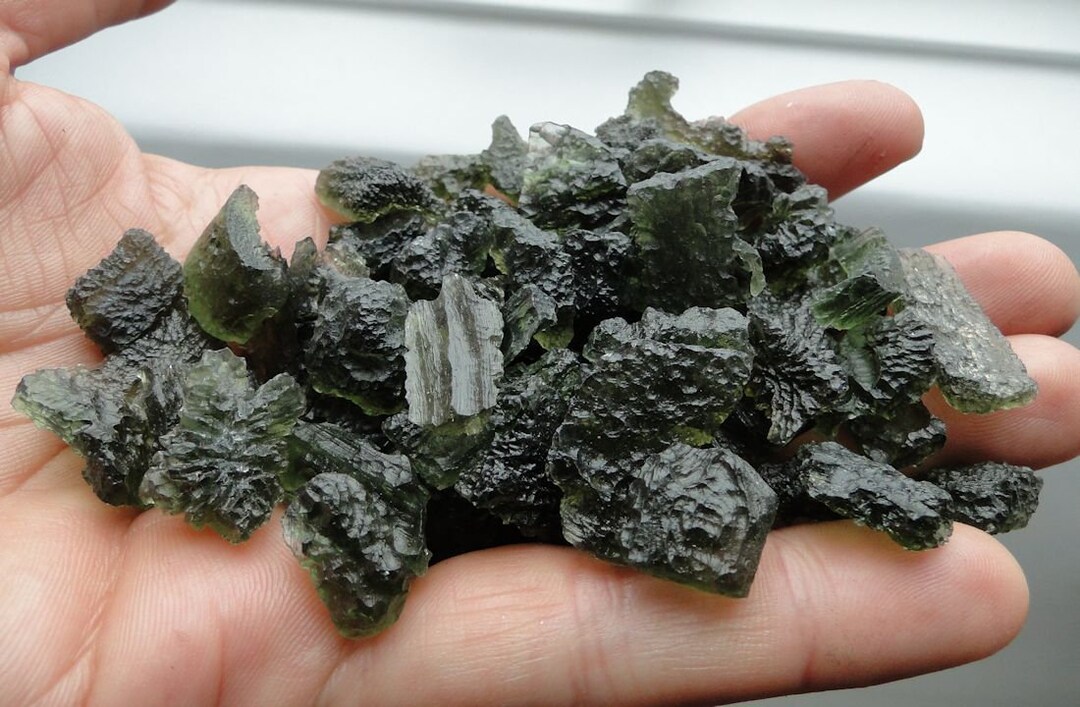 Powerful Real Green Tektite MOLDAVITE - 100% Natural From Czech ...