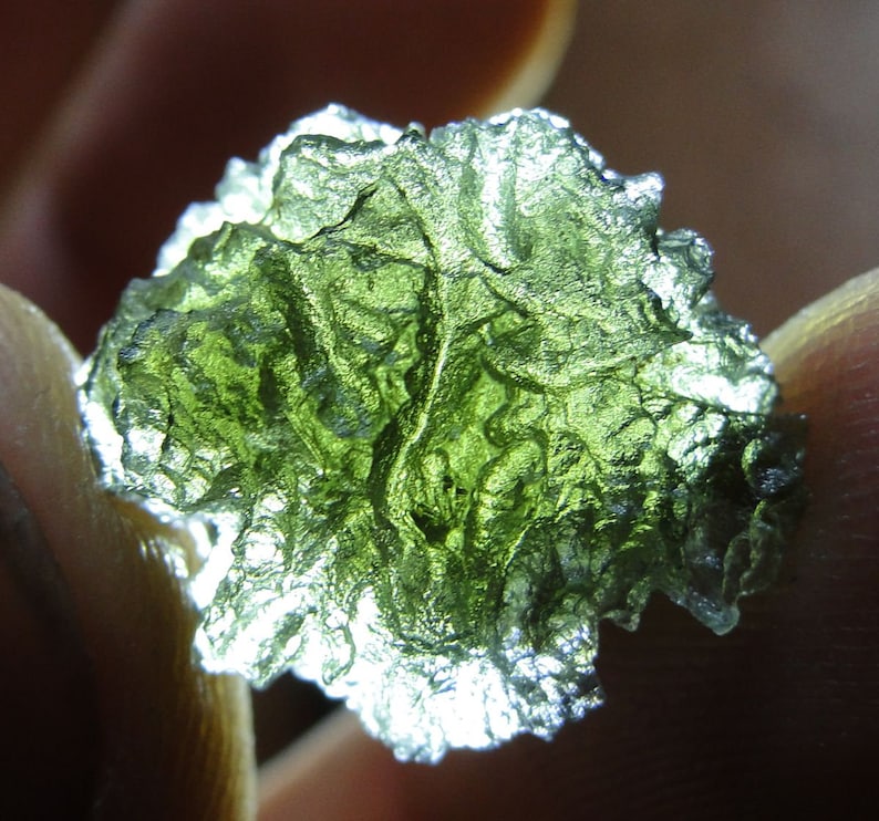 Over 2g Powerful Real Green Tektite MOLDAVITE 100% Natural | Etsy