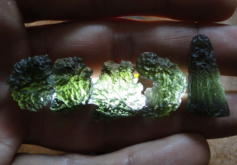 Over 2g Powerful Real Green Tektite MOLDAVITE 100% Natural | Etsy