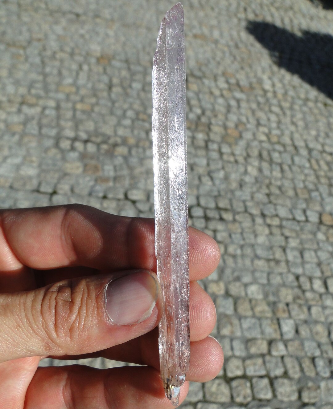 Old 4.5" Crystal - Pink SPODUMENE Var. KUNZITE - Jairo Mine, Resplendor ...