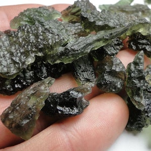 Powerful Real Green Tektite MOLDAVITE - 100% Natural From Czech ...