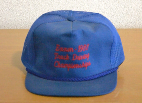 Vintage Exxon-1988 Truck Driving Championships Trucker Hat | Etsy