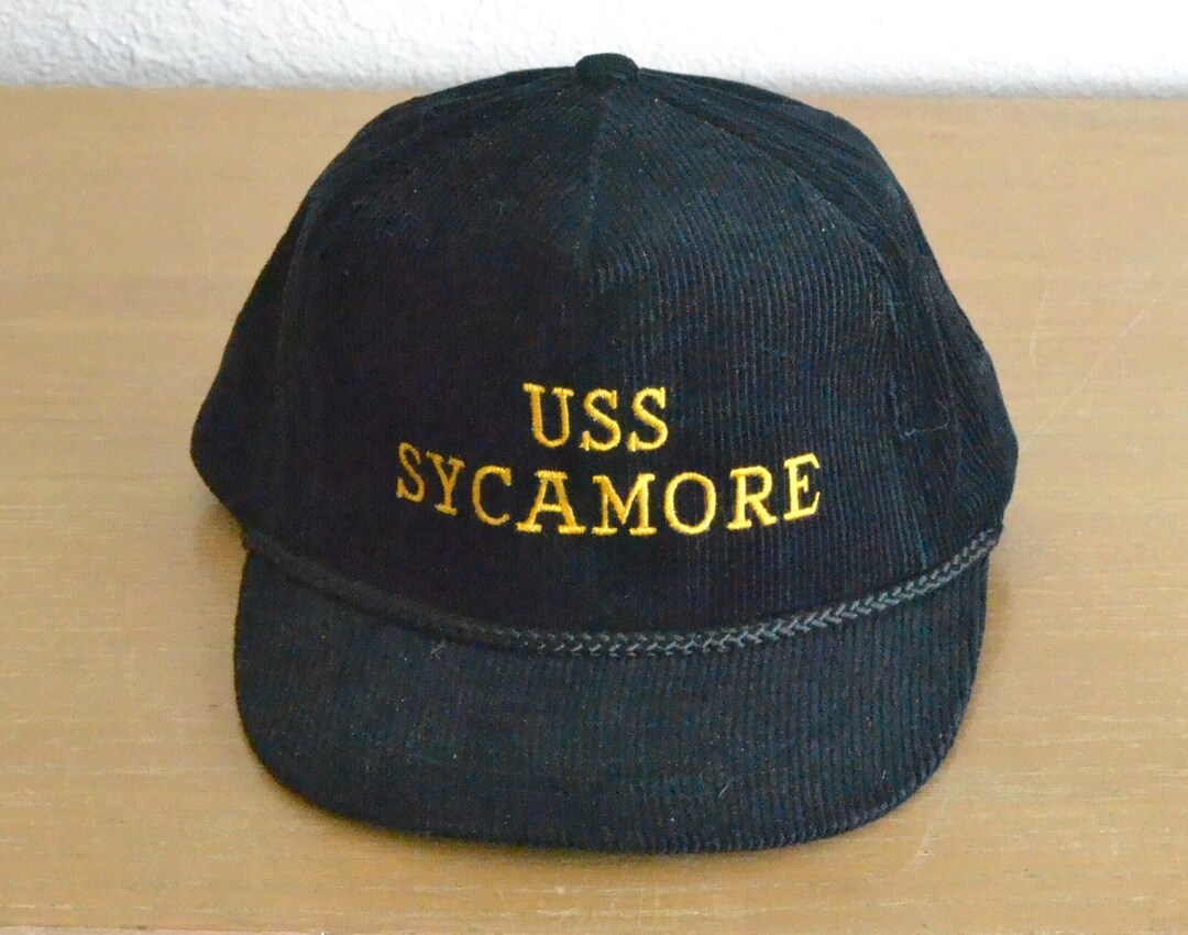 Vintage USS Sycamore Rope Corduroy Cap - Etsy