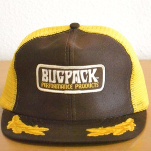 Vintage Bugpack Performance Products Scrambled Egg Trucker Hat made in ...