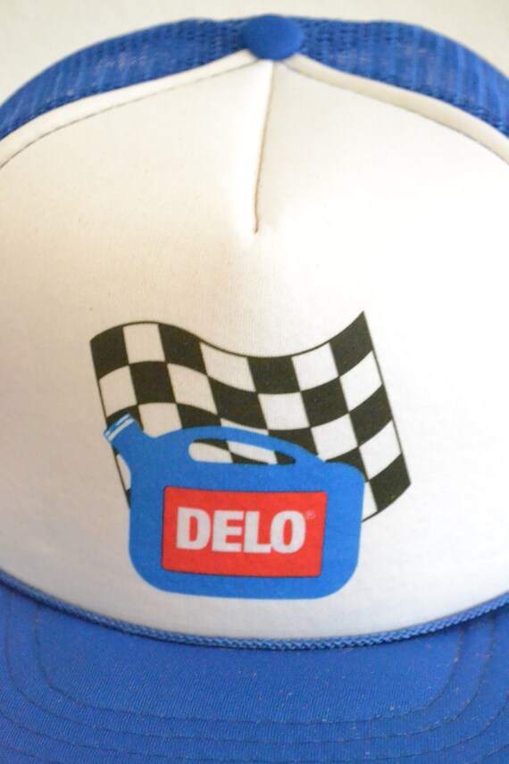Vintage Delo Motor Oil Racing Trucker Hat (Made In U.… - Gem